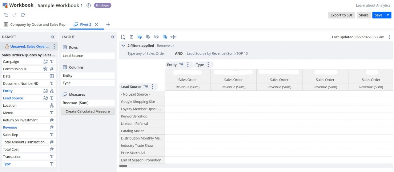 A Sample NetSuite Workbook | SuiteRep