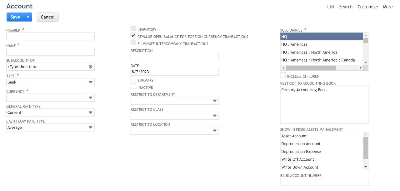 The NetSuite Chart of Accounts | SuiteRep