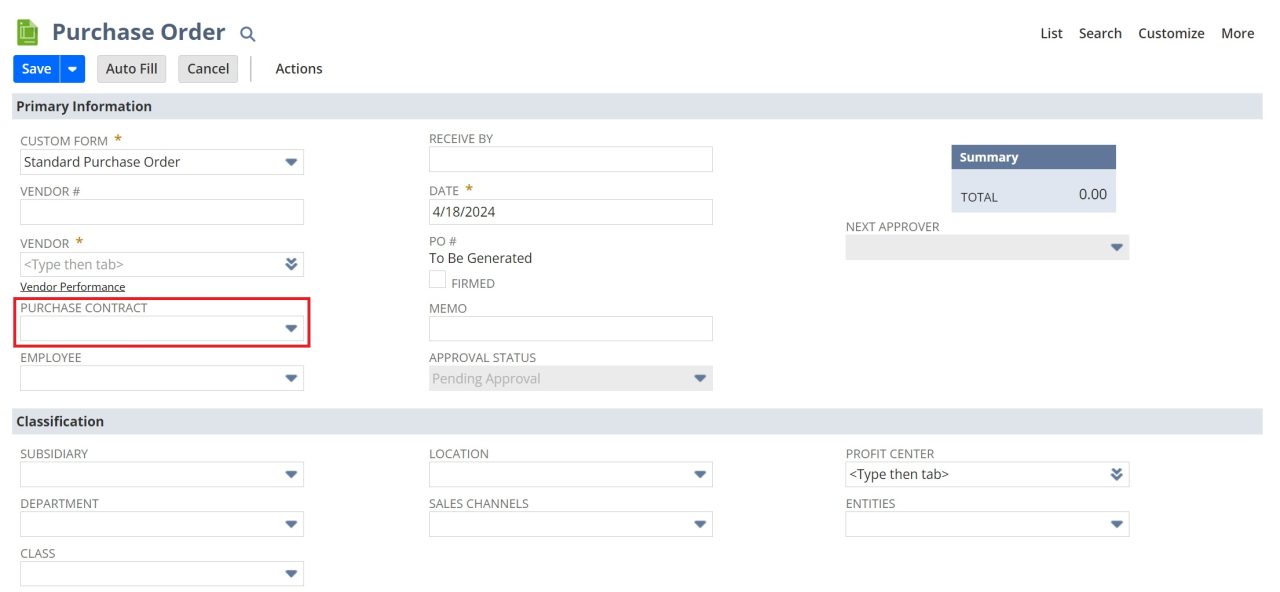 NetSuite Purchase Contracts | SuiteRep