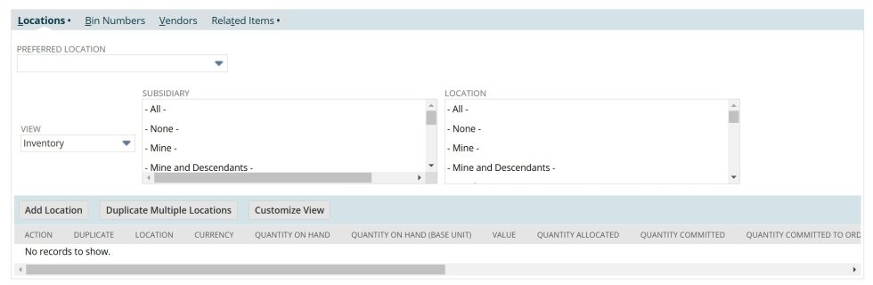 NetSuite Advanced Item Location Configuration | SuiteRep
