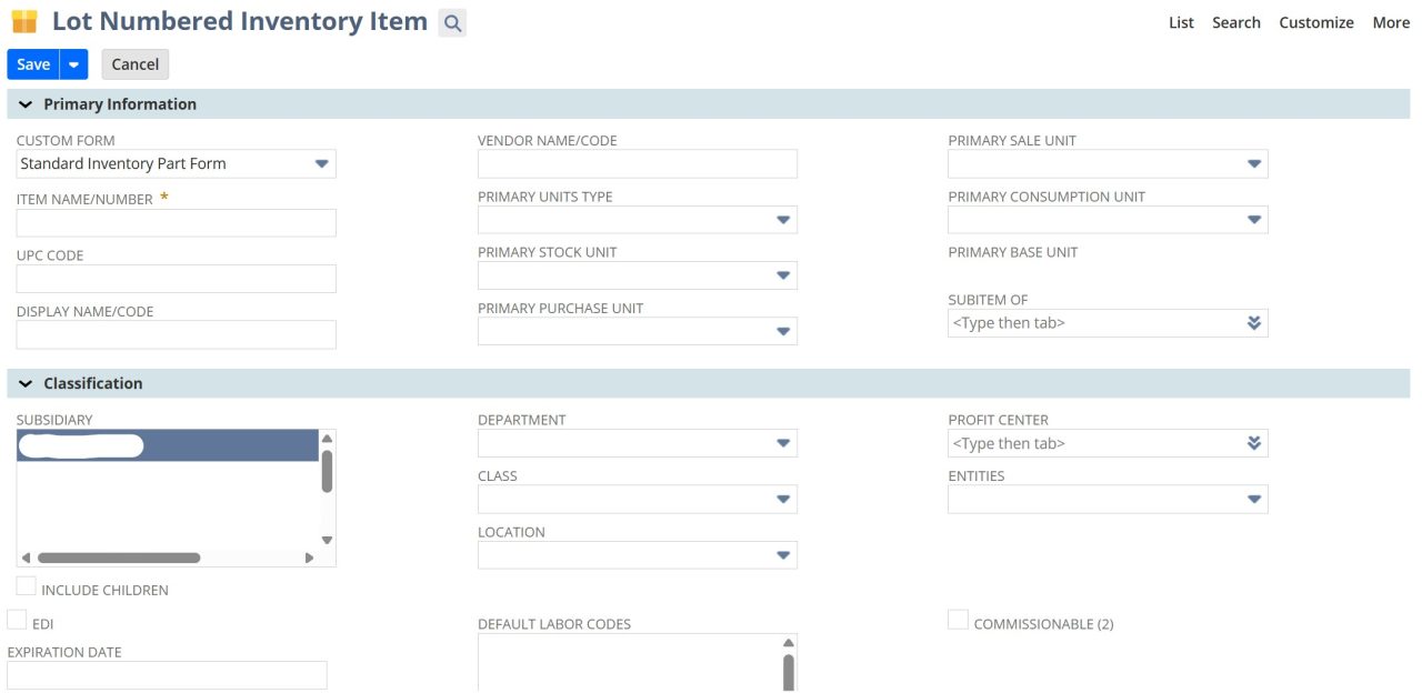 NetSuite Lot Tracking | SuiteRep